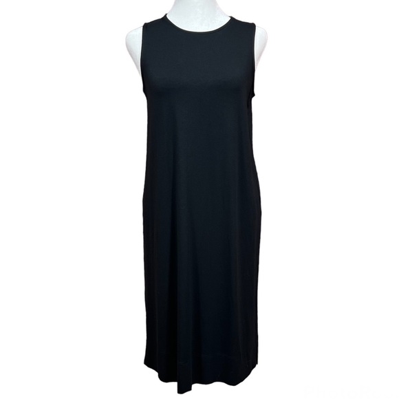 J. Jill | Dresses | Jjill Wearever Black Sleeveless Tank Shift Dress ...